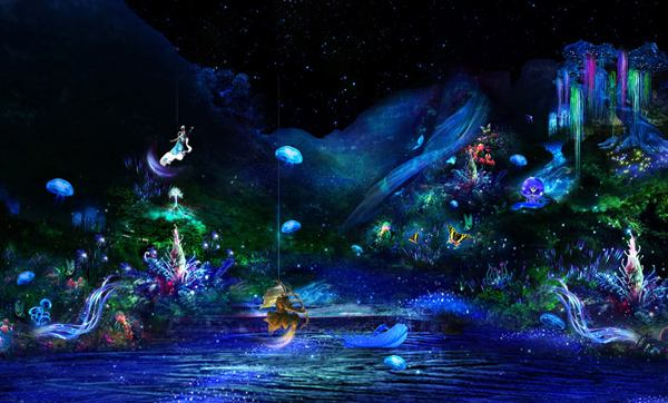 Scenic area fantasy projection – TUOMEE Projectors